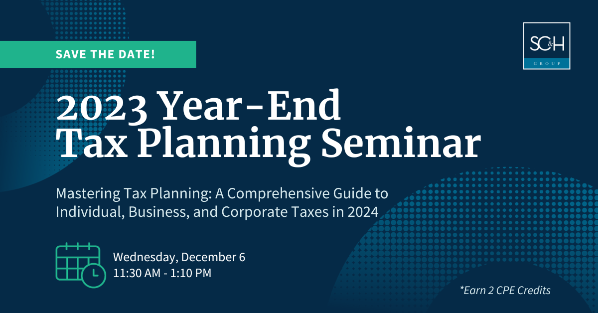 2023 Year-End Tax Planning Seminar